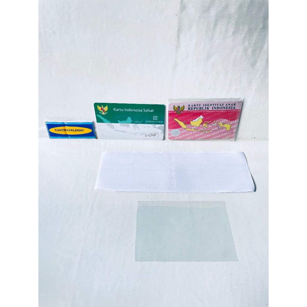 Jual SATU SET PELINDUNG KARTU STICKER INDENTITAS DAN PLASTIK BENING KTP ...