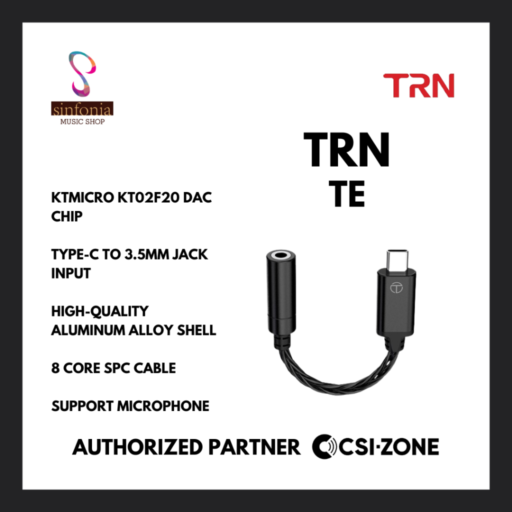 Jual TRN TE KTMicro Portable DAC / AMP Type C to 3.5mm Input | Shopee ...