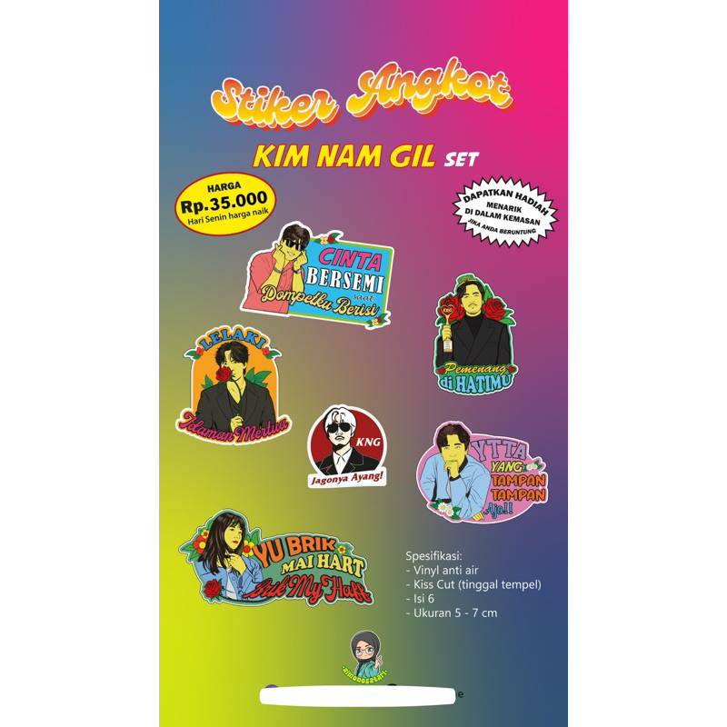 Jual stiker angkot kim nam gil | Shopee Indonesia