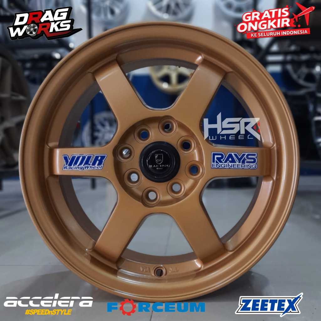 Jual VELG MOBIL R15 TYPE TE37 BAUT4 UNTUK BRIO YARIS JAZZ AGYA CALYA ...