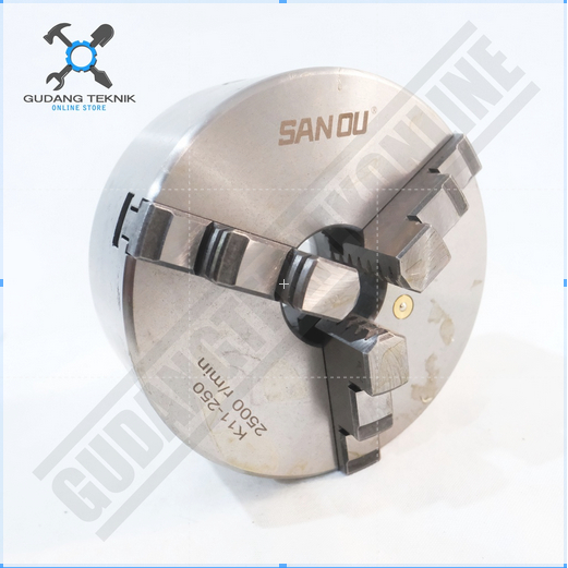 Jual Catok Bubut Kaki 3 10" SAN OU K11-250 / Chuck Kepala Mesin Bubut ...