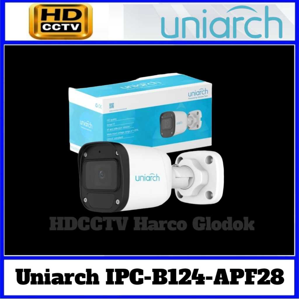 Jual Uniarch IPC-B124-APF28 4MP Audio Mini Fixed Bullet Network PoE ...