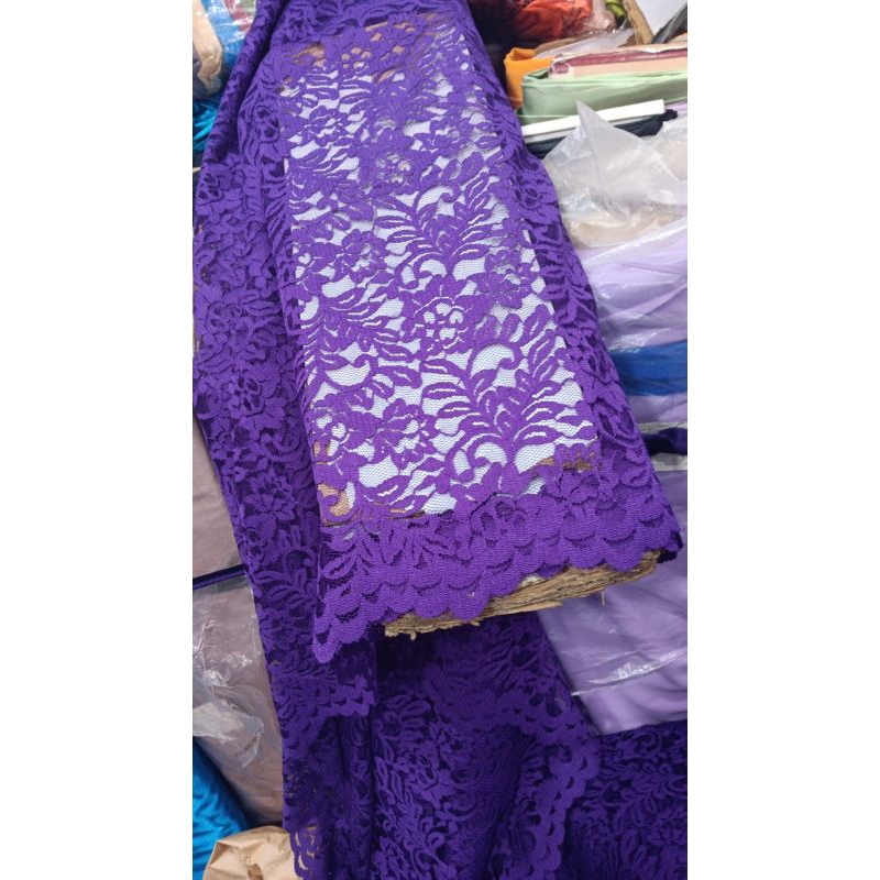 Jual kain renda brokat meteran bidang besar (HARGA PER 0,5 METER ...