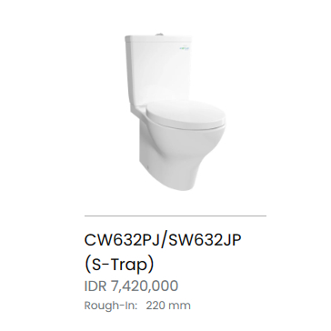 Jual Closet Kloset duduk TOTO Close Coupled Toilet Kualitas1 Grade A ...