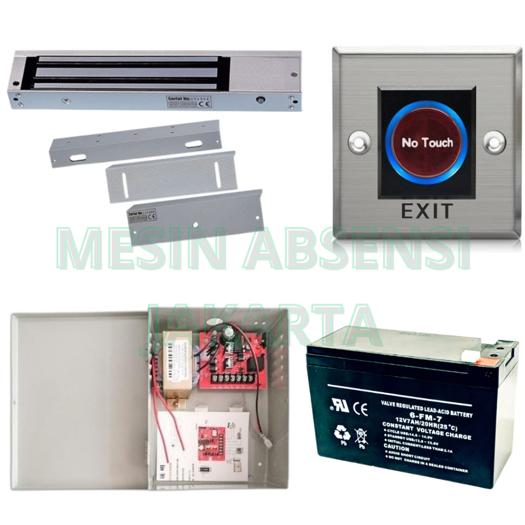 Jual paket access door no touch akses pintu kayu/besi/alumunium access control aksess door ...
