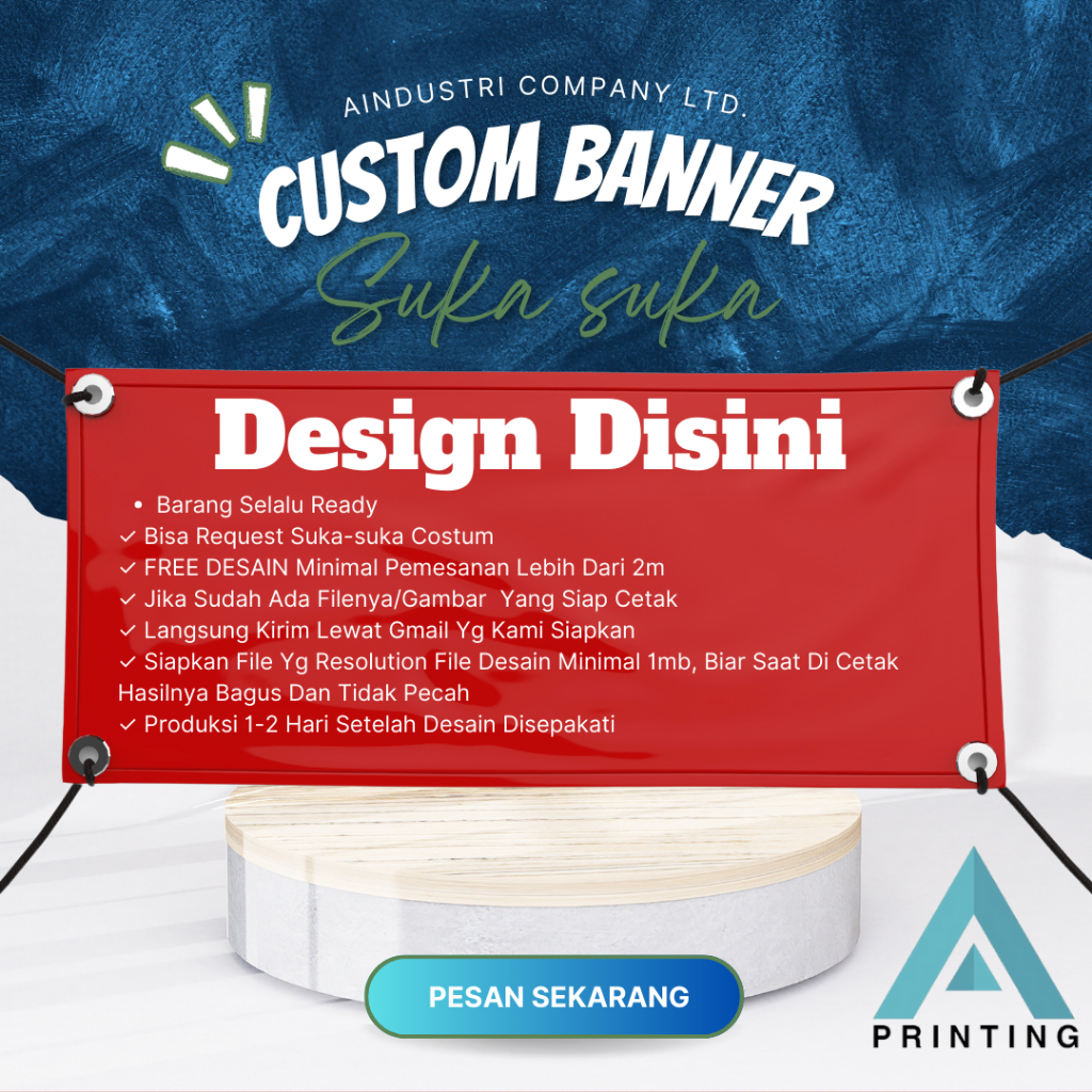 Jual BEBAS CUSTOM BANNER , SPANDUK , BALIGO ,STAND BANNER , BENDERA ...