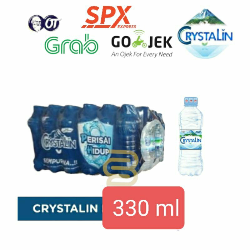 Jual Depo Crystalin Air Mineral isi 24 Crystalline Botol 330 ml | Shopee Indonesia
