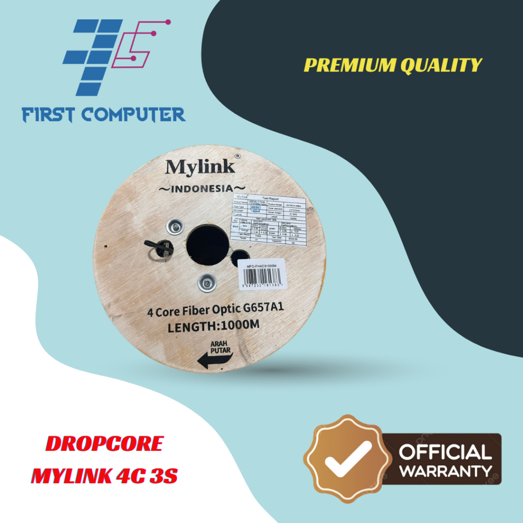 Jual Dropcore Mylink 4 Core 3 Seling Model Round 0.9mm 1000meter ...