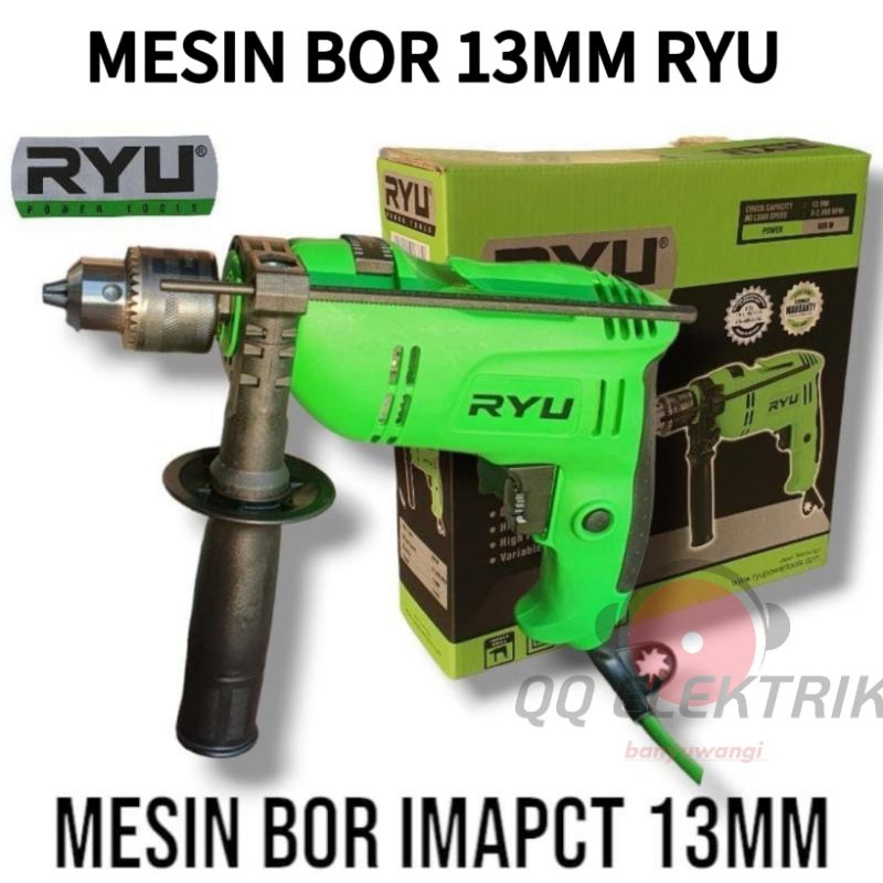 Jual mesin bor tembok beton 13MM RYU drill / mesin bor impact 13MM RYU | Shopee Indonesia