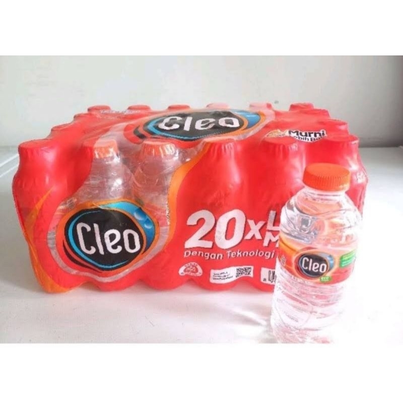 Jual Cleo mini air mineral 220 ml botol 1 pack isi 24 | Shopee Indonesia