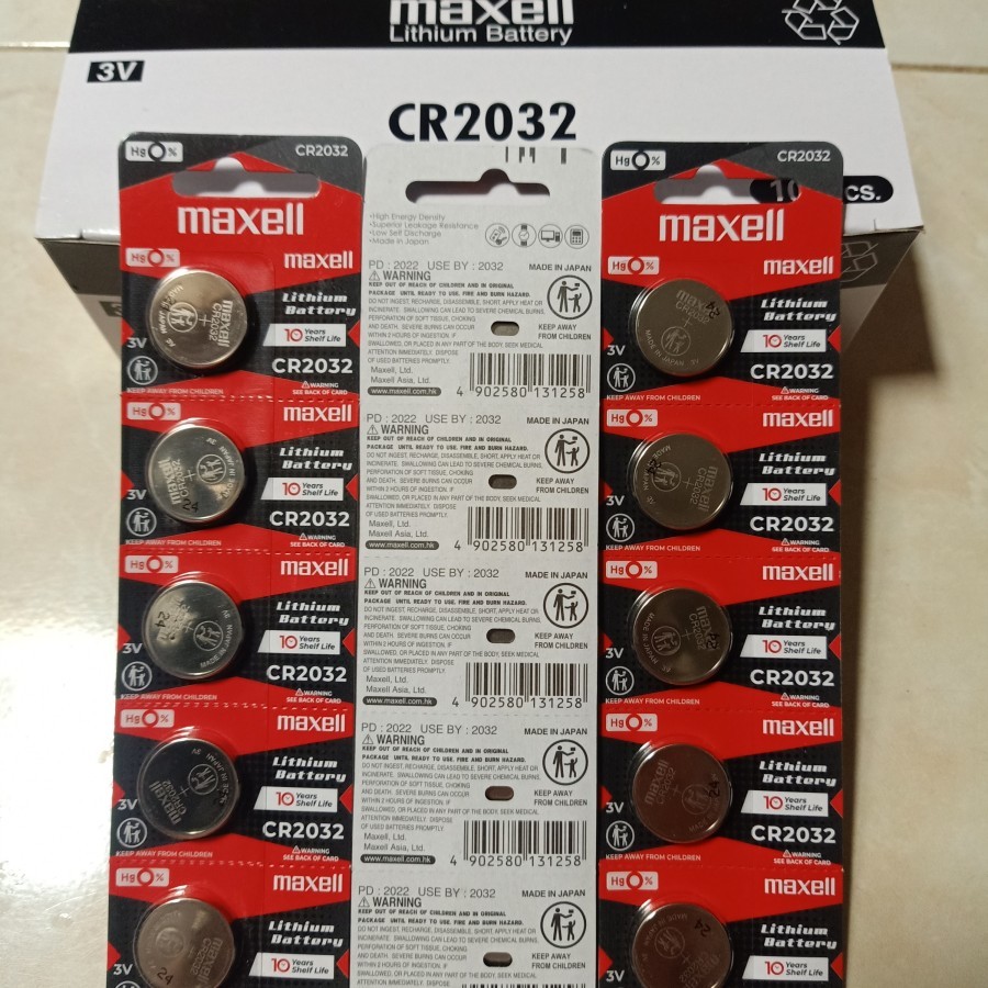 Jual Battery Maxell Cr2032 Lithium 3v Original Baterai Maxel Batere Cr 2032 | Shopee Indonesia