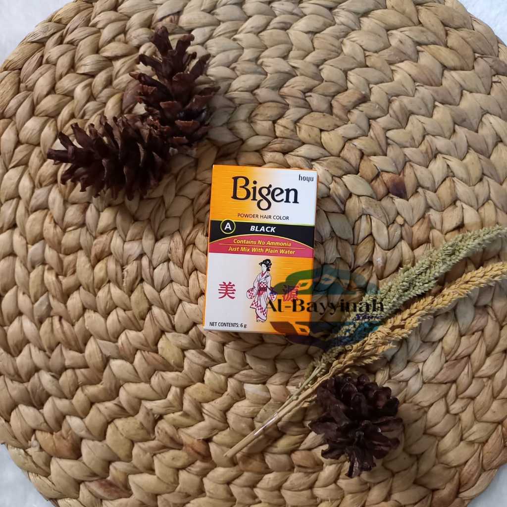 Jual PEWARNA RAMBUT BIGEN A-BLACK POWDER - SEMIR RAMBUT | Shopee Indonesia