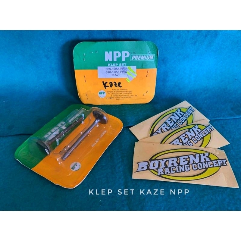 Jual KLEP SET / PAYUNG KLEP / VALVE SET IN EX KAZE NPP - BOYRENK RACING CONCEPT | Shopee Indonesia