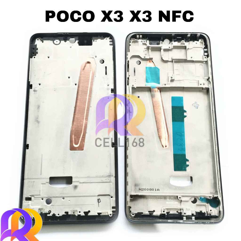 Jual MIDDLE FRAME LCD POCO X3 X3 NFC TULANG TENGAH BAZEL | Shopee Indonesia