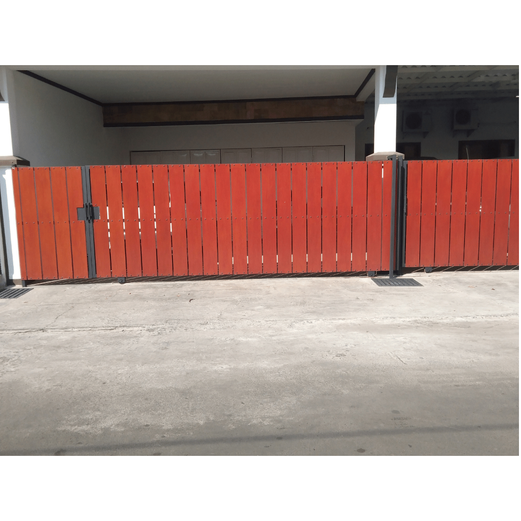 Jual Pagar conwood minimalis / pagar rumah geser dan lipat | Shopee ...