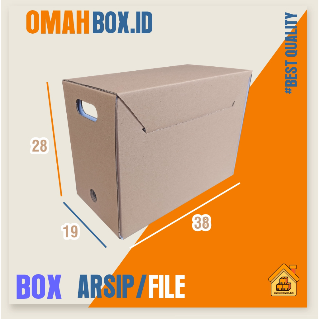 Jual Kardus box arsip/file 38x19x28 cm PREMIUM | box dokumen | kardus ...