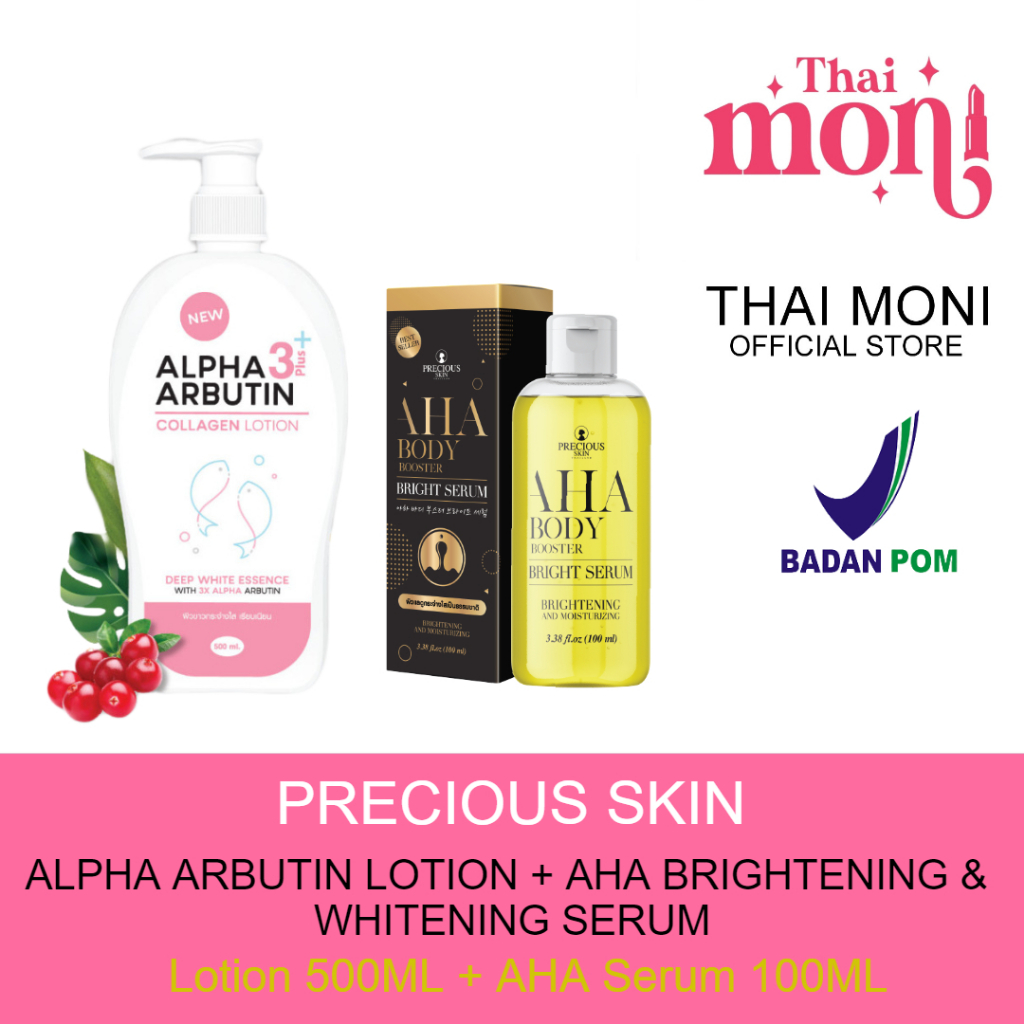 Jual Precious Skin Thailand AHA Alpha Arbutin 2 in 1 Whitening Collagen ...