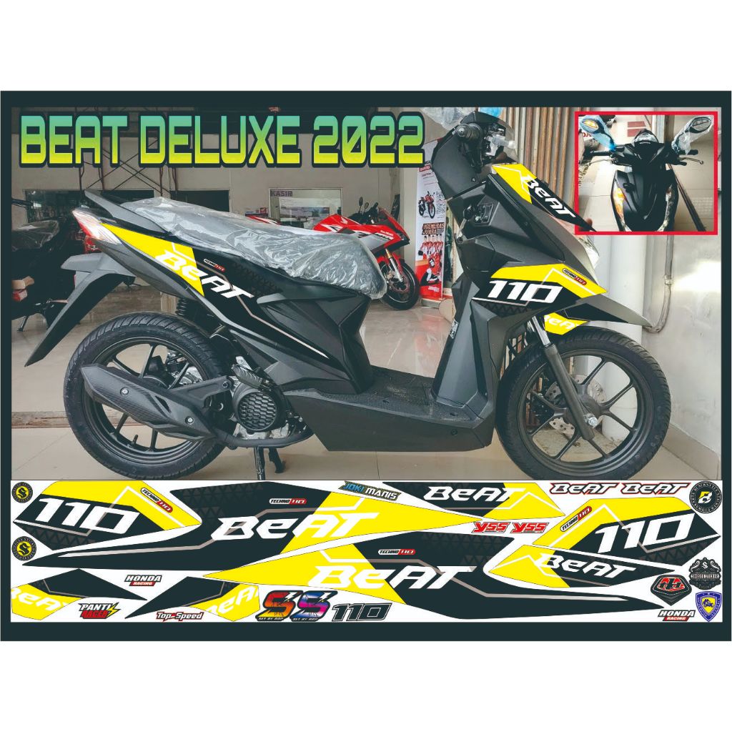 Jual STIKER BEAT BARU VARIASI STIKER MOTOR BEAT ISS NEW DELUXE 2019 ...