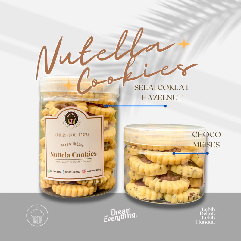 Jual Nutella Cookies by Ross Cookies | Shopee Indonesia