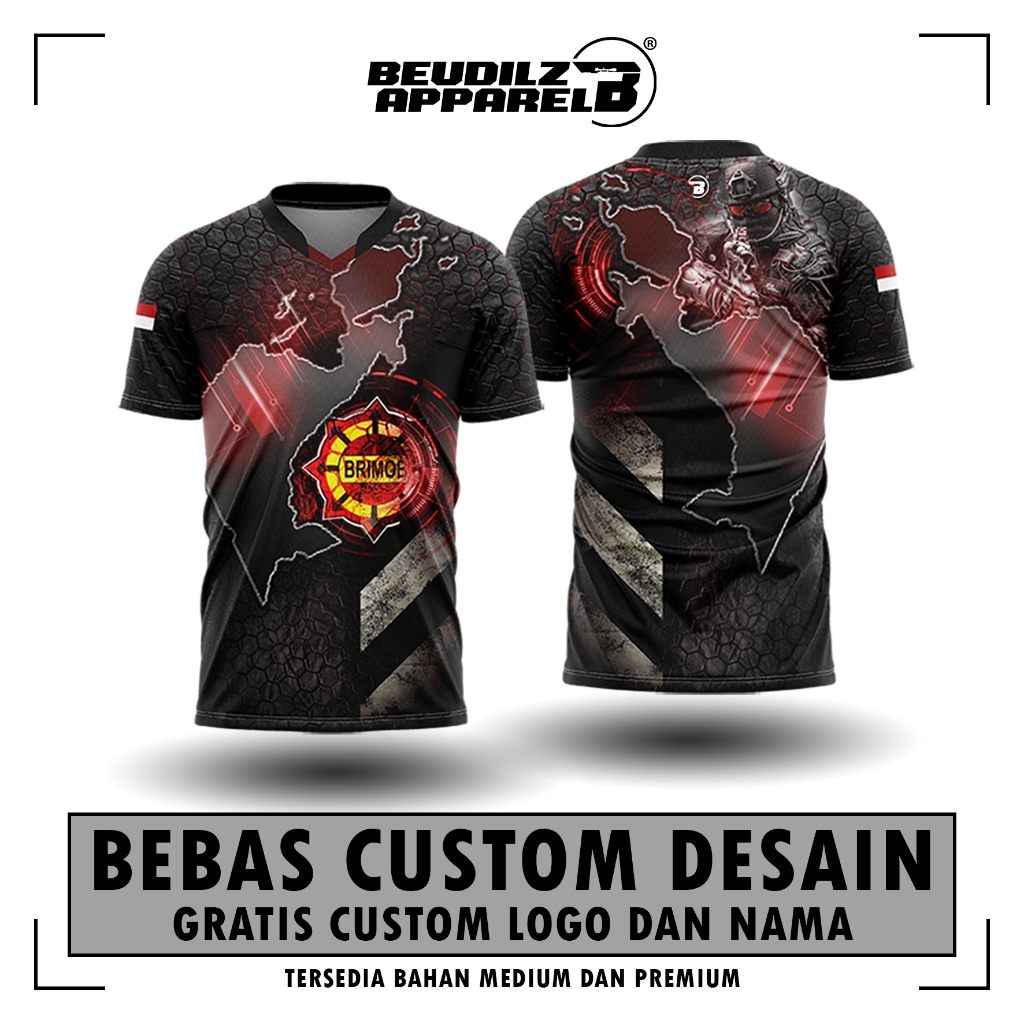 Jual jersey/kaos printing Series Brimob polisi Polri/jersey SATGAS OPM ...
