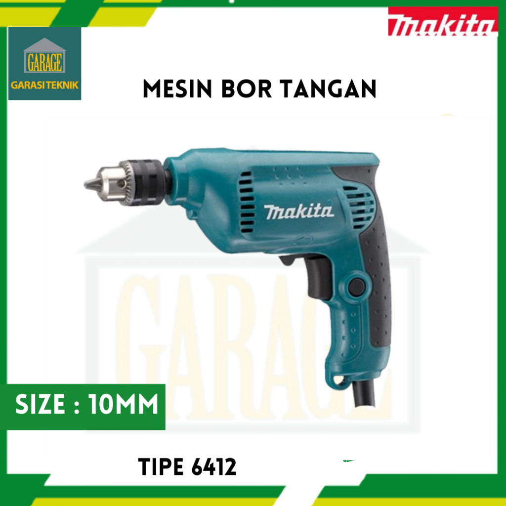 Jual MESIN BOR / HAMMER DRILL TANGAN LISTRIK MAKITA 6412 | Shopee Indonesia