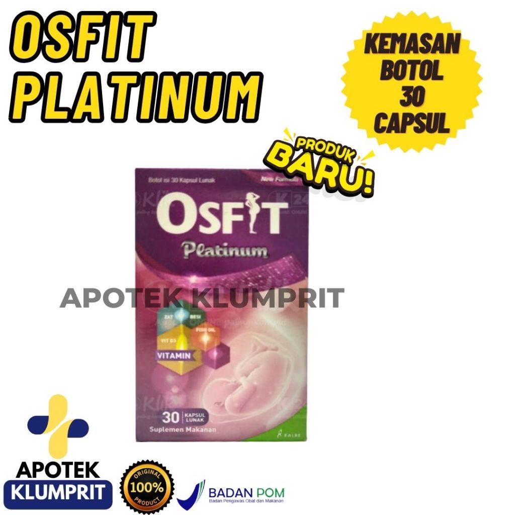 Jual OSFIT / PLATINUM / 30 CAPSUL / MEMELIHARA KESEHATAN / IBU HAMIL ...