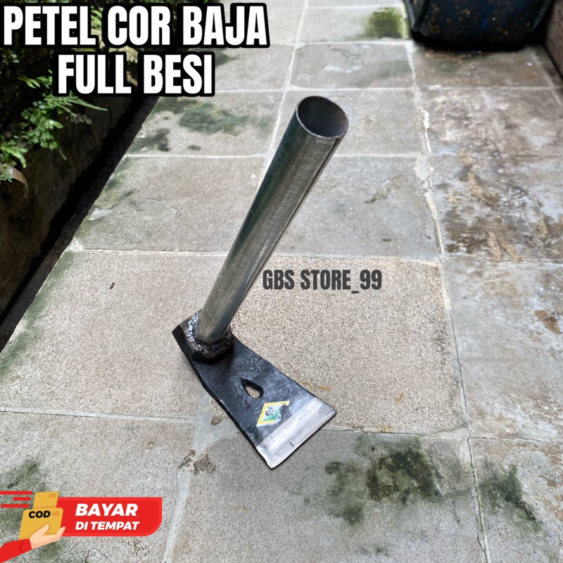 Jual Petel Cor baja full besi - Petel pahat kayu Tajam tebal - Cangkul ...