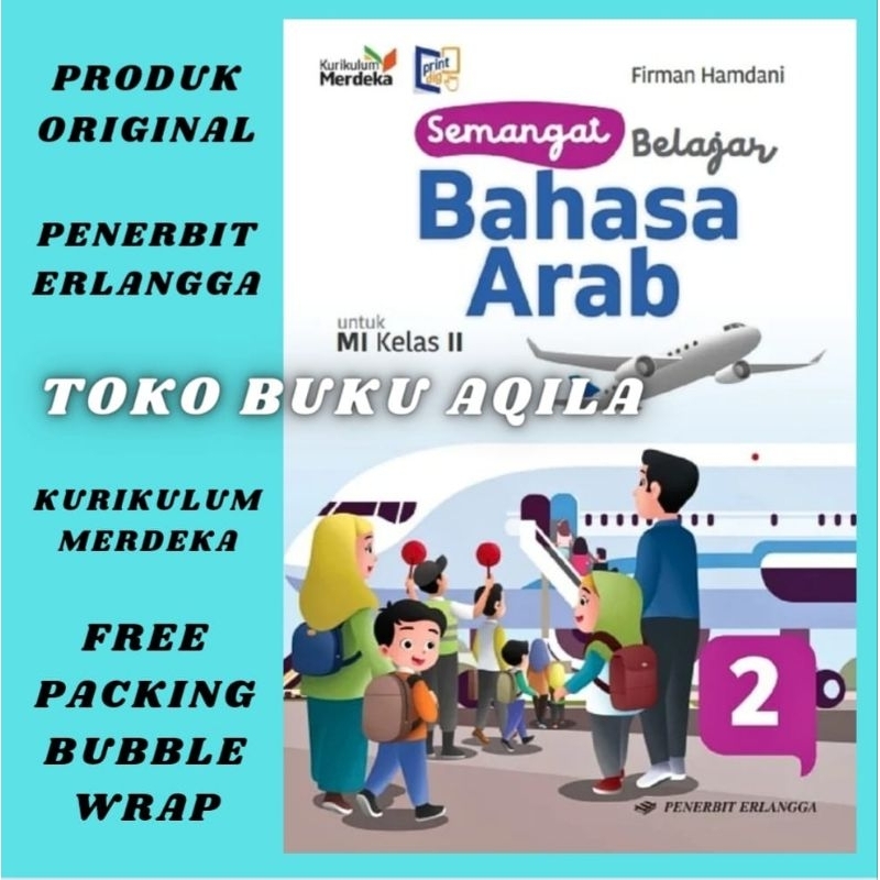 Jual Buku Semangat Belajar Bahasa Arab Kelas 1 2 3 4 5 6 MI Erlangga Kurikulum Merdeka Original ...