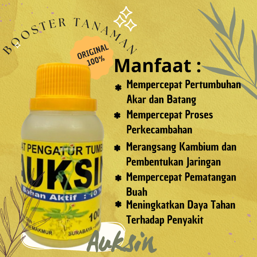 Jual Paket Lengkap Hormon Tanaman Auksin Giberelin Paclobutrazol - Zat ...