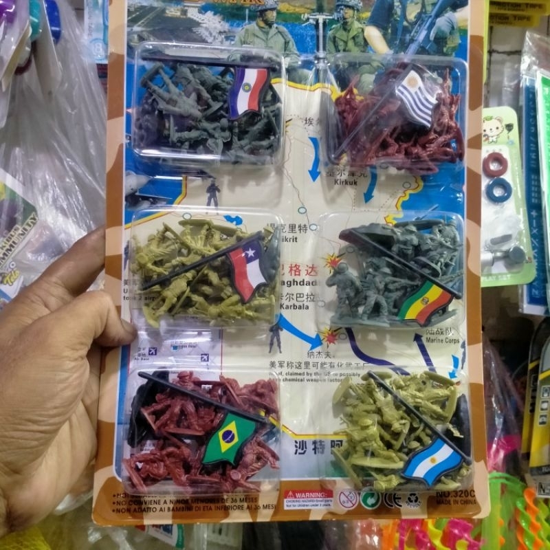 Jual MAINAN ORANG ORANGAN PLASTIK TENTARA MILITERY JADUL KOLEKSI ...