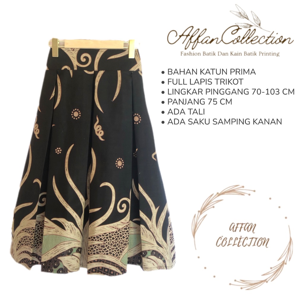 Jual ROK BATIK MODERN ROK BATIK 7/8 LAPIS TRIKOT PREMIUM BAWAHAN BATIK ...