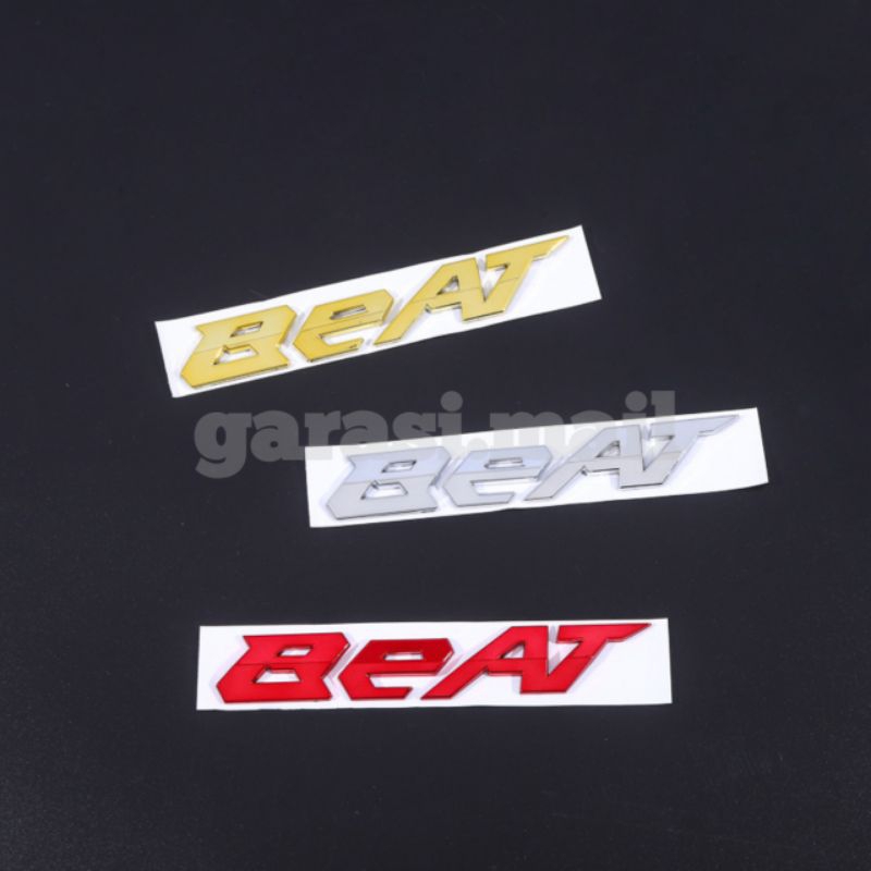 Jual Stiker Emblem Badge Body Honda Beat Timbul 3D Sticker Tulisan Logo ...