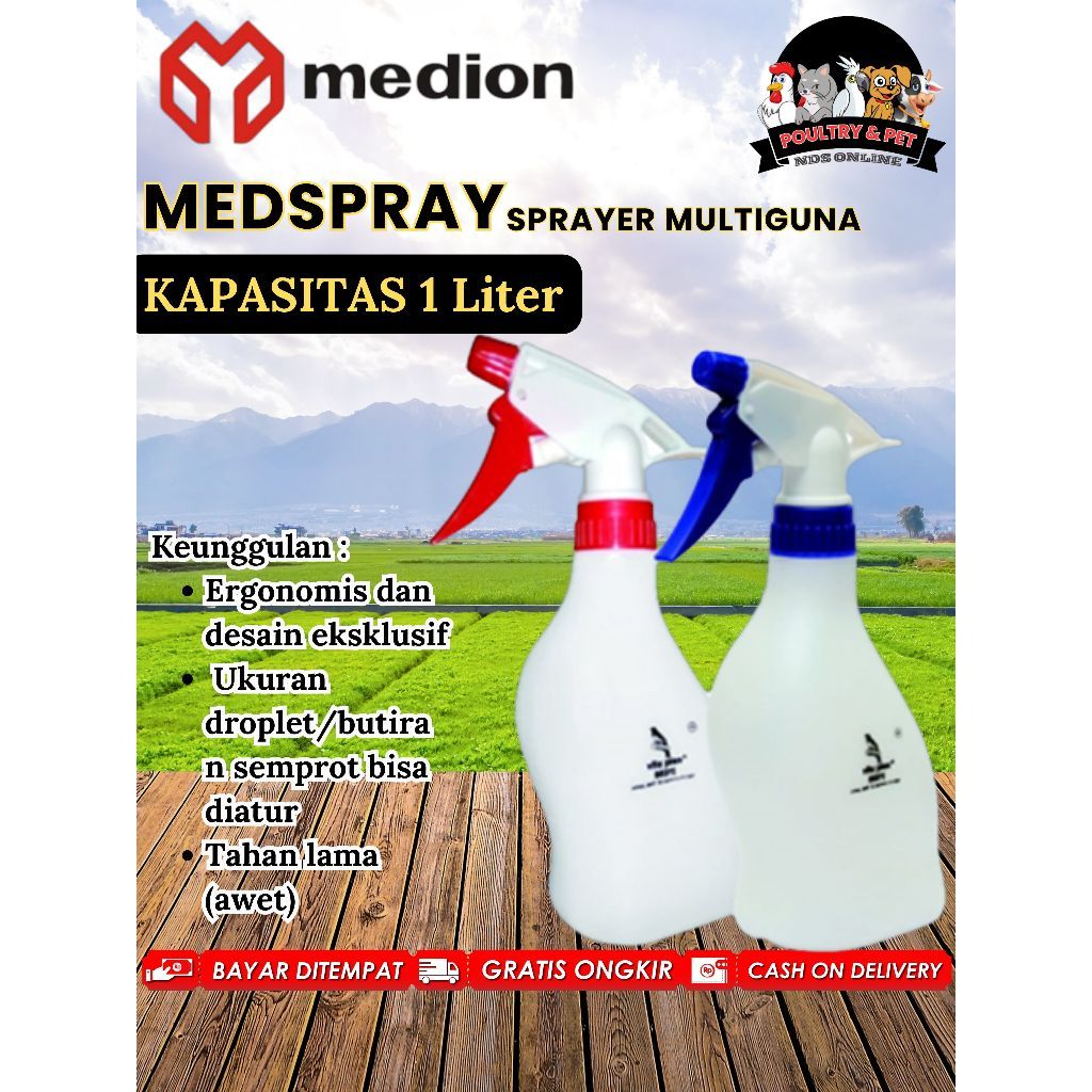 Jual Tudor / Semprotan Spray / Sprayer Multiguna Medspray 840ml Medion ...