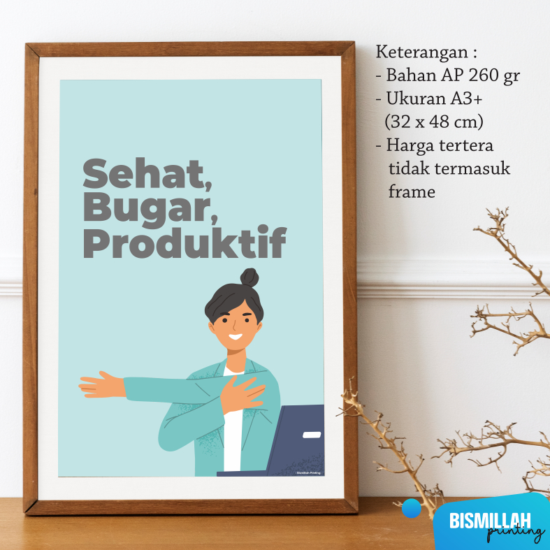 Jual Poster K3L Sehat, Bugar Produktif | Shopee Indonesia