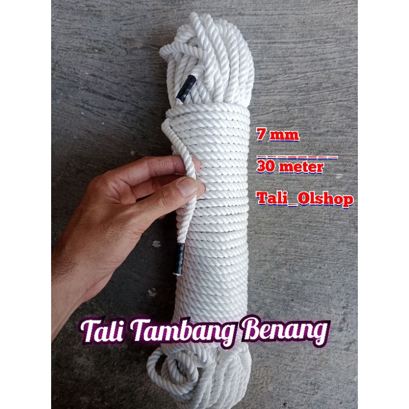 Jual Tali Tambang Benang Polyester 7mm/30 meter | Shopee Indonesia