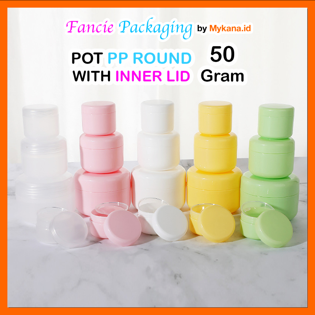 Jual Pot Cream 50gr gram PP Round - FANCIE PACKAGING - Wadah Serbaguna ...