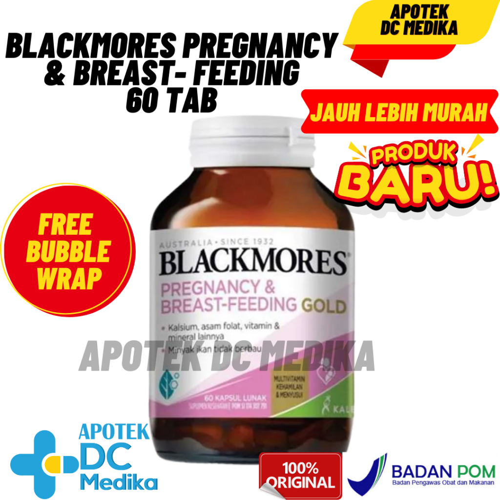 Jual Blackmores Pregnancy And Breast-Feeding Gold, 60 Tab , Vitamin ...