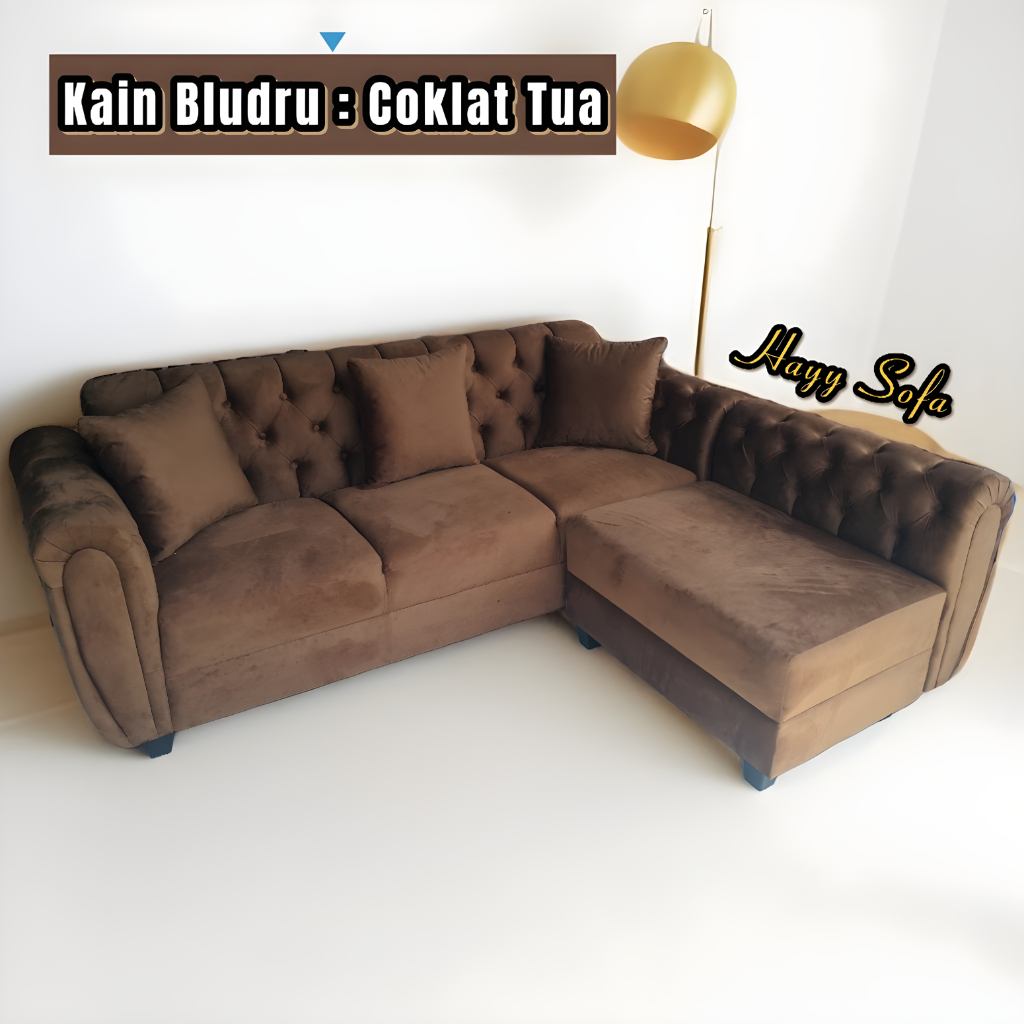 Jual Sofa l / Sofa Kancing / Sofa Unik / Sofa lokal | Shopee Indonesia