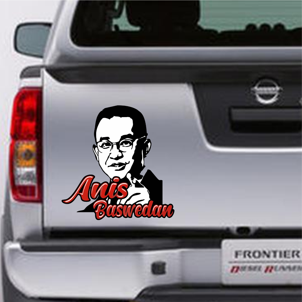 Jual stiker mobil stiker anis baswedan cutting sticker anis baswedan ...
