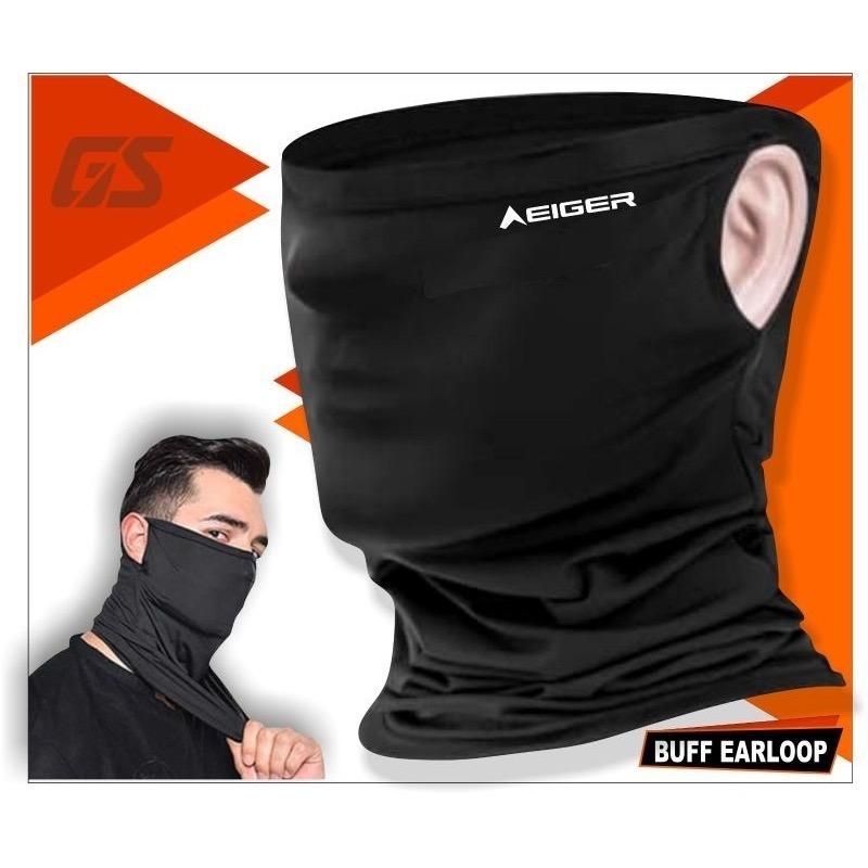 Jual Buff masker polos ada lubang telinganya bahan tebal pria dan ...
