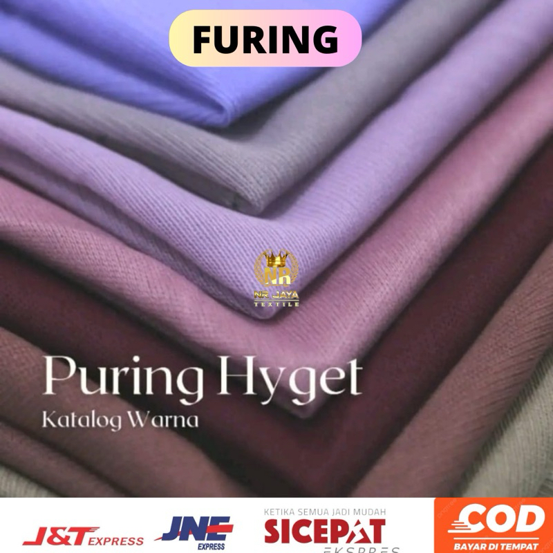 Jual kain hyget furing kaos meteran | Shopee Indonesia