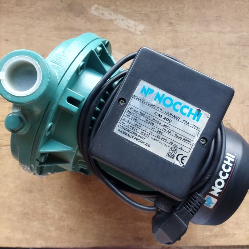 Jual Pompa Air Centrifugal NOCCHI CM200 MADE IN ITALY | Shopee Indonesia