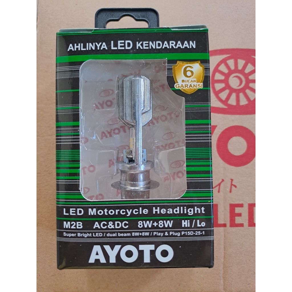 Jual GROSIR Lampu LED Motor AYOTO M2B Socket H6 AC DC Original Garansi ...