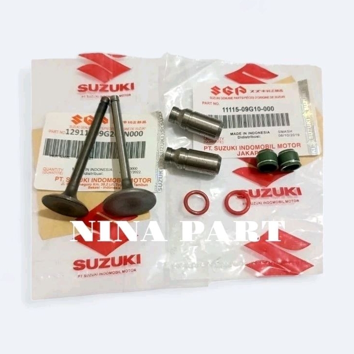 Jual Bosh Botol Klep+Klep Set+Seal Klep Smash New Smash Old Lama Smash Titan Shogun 110 | Shopee ...