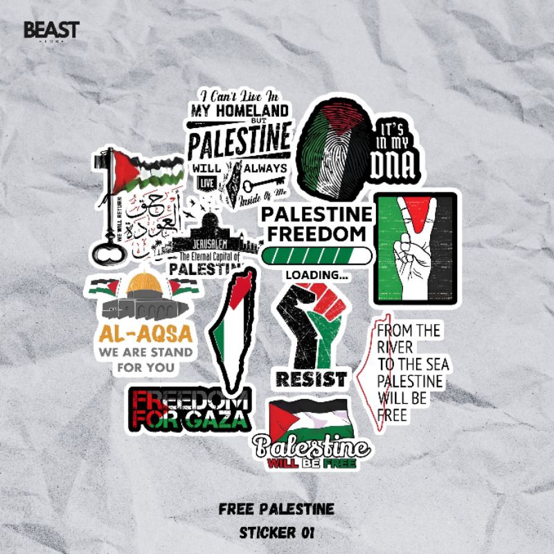 Jual Sticker Pack Free Palestine Aesthetic Stickers | Shopee Indonesia