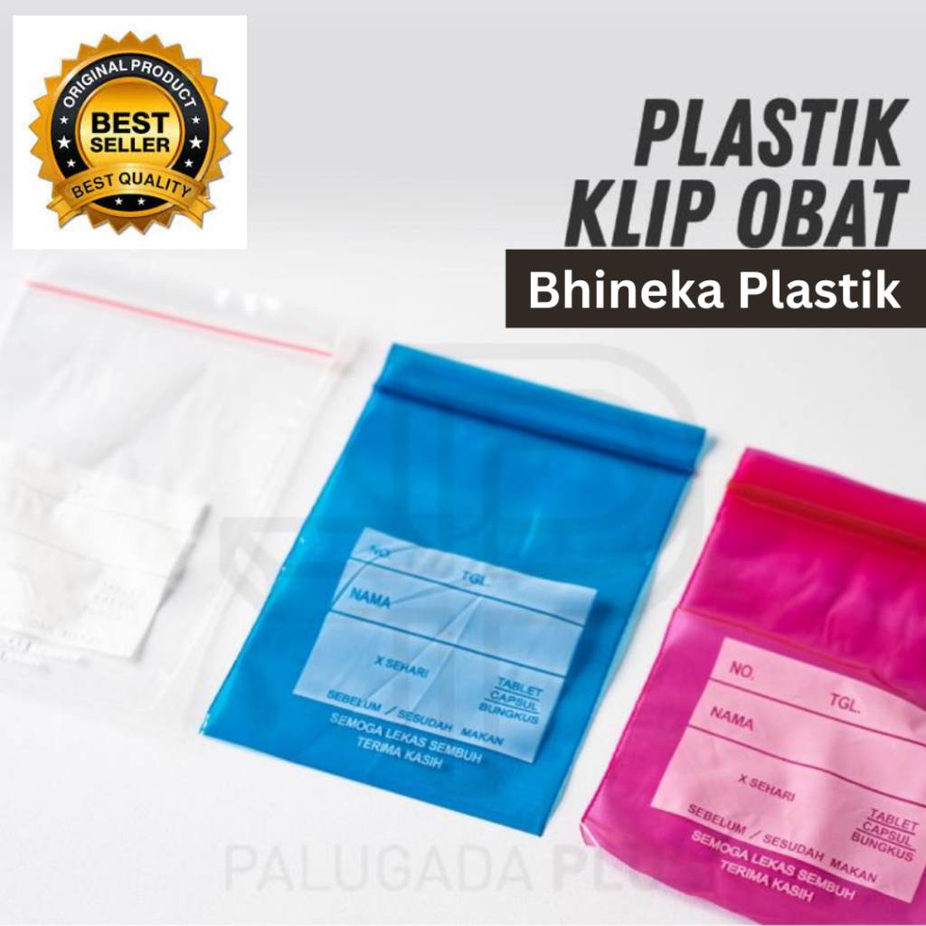 Jual Plastik Klip Obat Uk 5x8, 7x10, 8,7x10, 10x15, Plastik Klip Obat ...