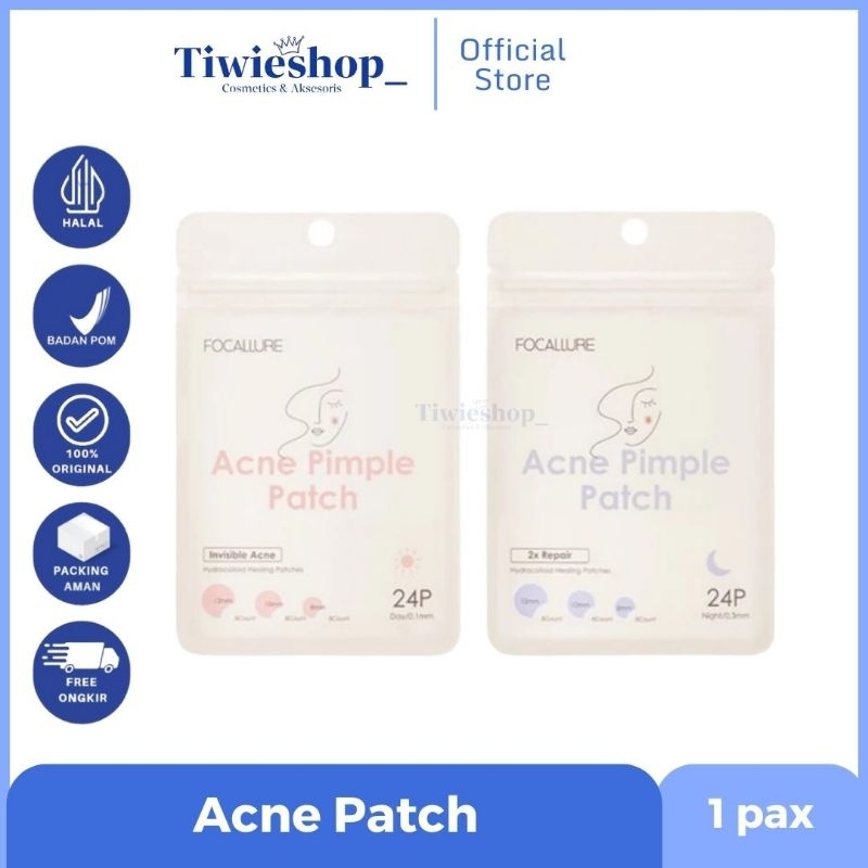 Jual READY‼️FOCALLURE ACNE PIMPLE PATCH - ACNE TREATMENT DAY / NIGHT ...