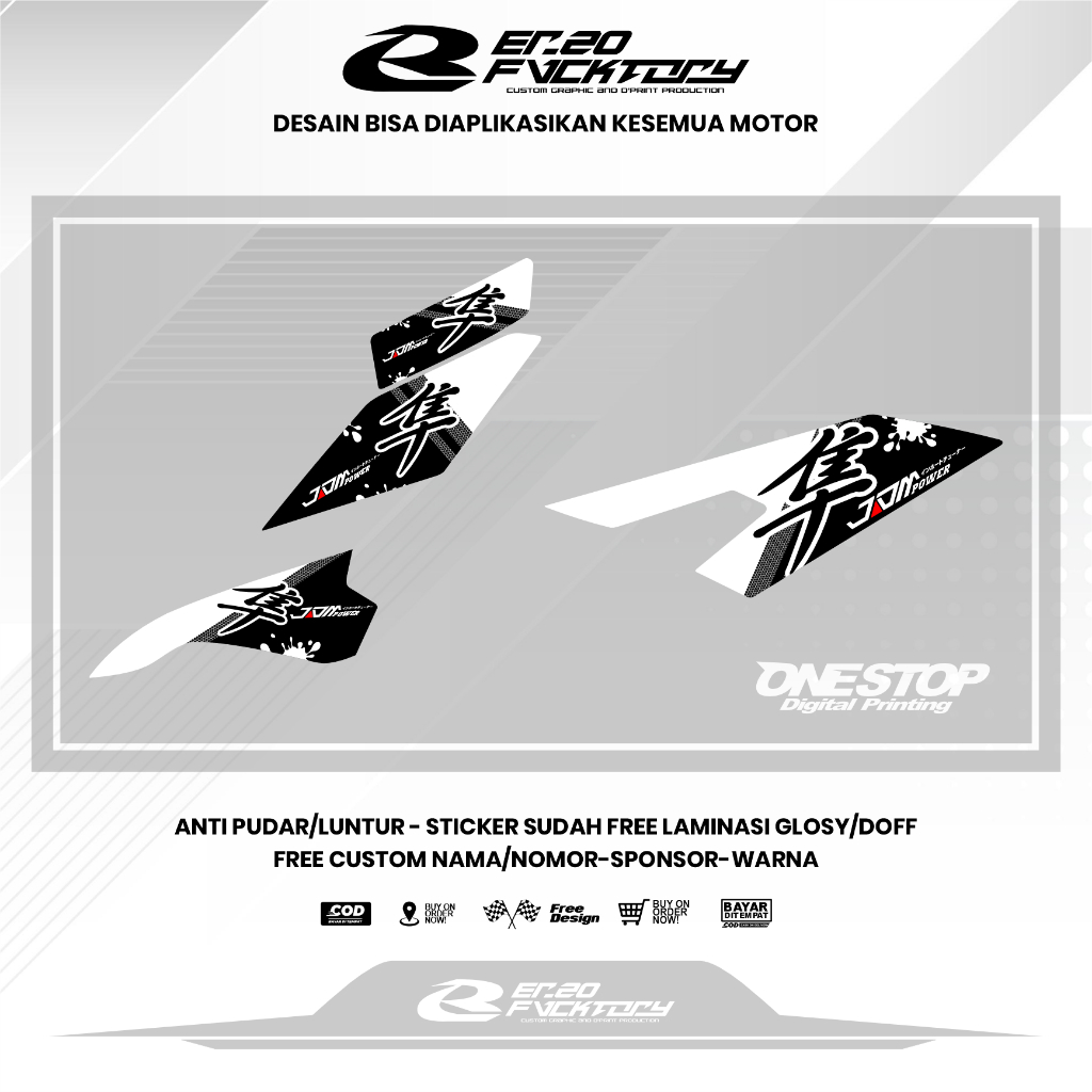 Jual STICKER STRIPING SIMPEL X RIDE 125 HAYABUSA SUDAH CUTTING ( DESAIN ...