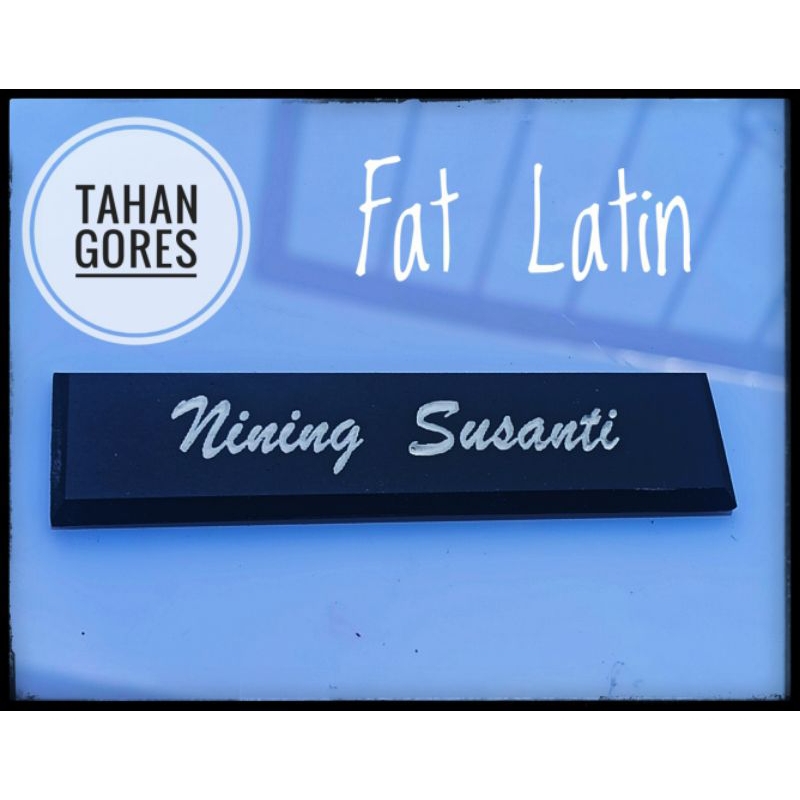Jual Name Tag Hitam Doff Untuk ASN / PNS - Peniti & Magnet Terkuat ...