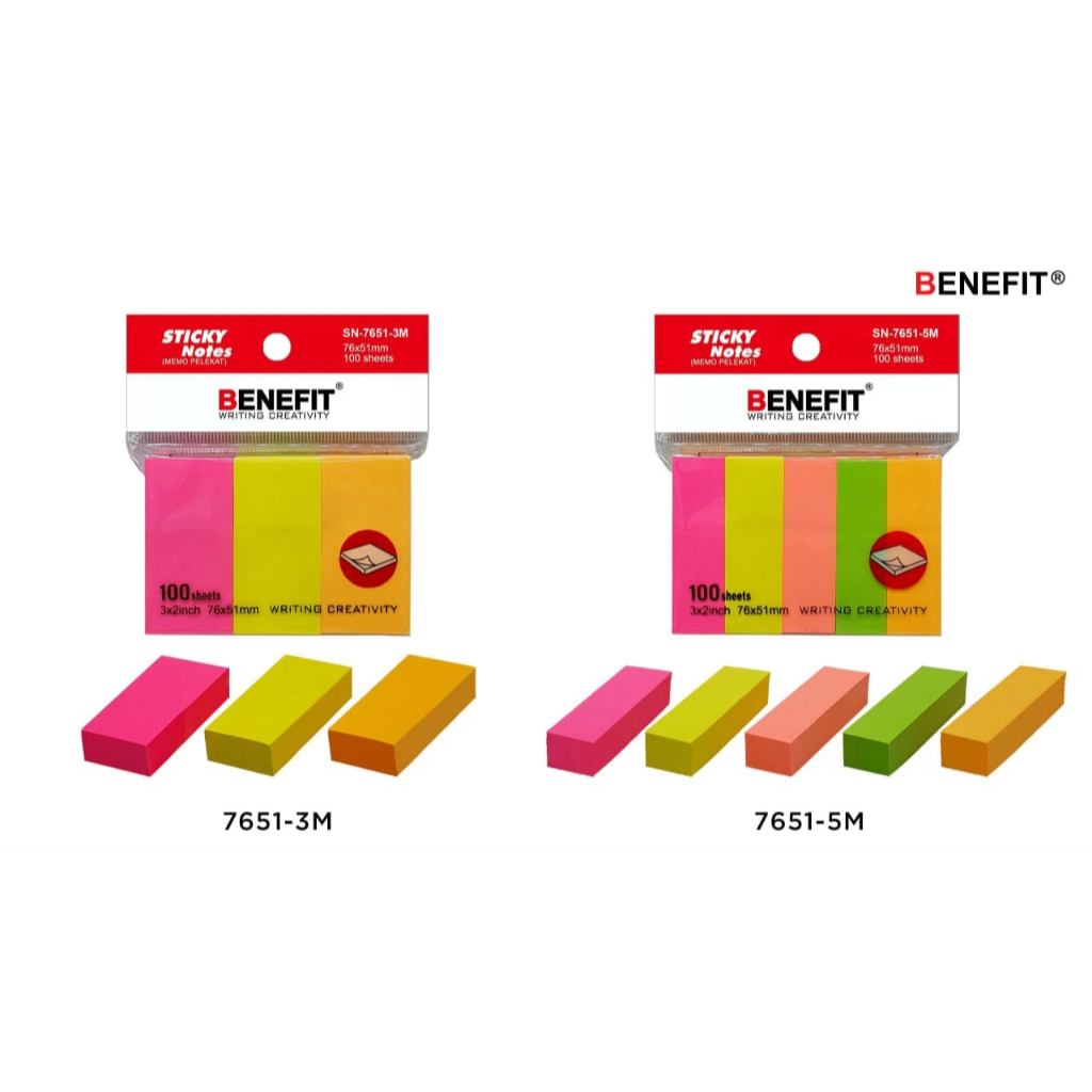 Jual Sticky Note BENEFIT 76X51 | Shopee Indonesia